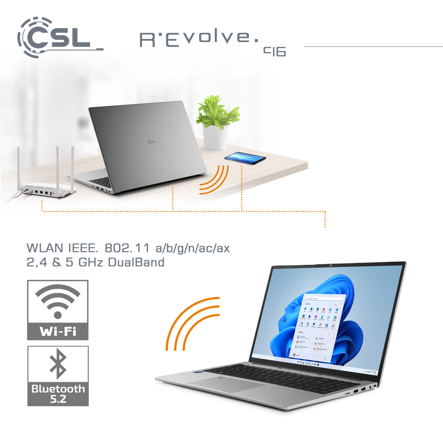 Intel Core i5 Notebook CSL R'Evolve C16 – leistungsstark & vielseitig