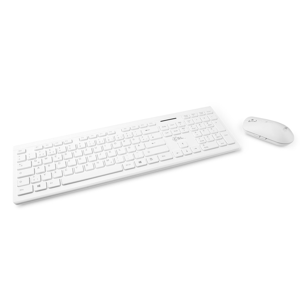 CSL ADVANCED v4 wireless keyboard and mouse, white | CSL Computer