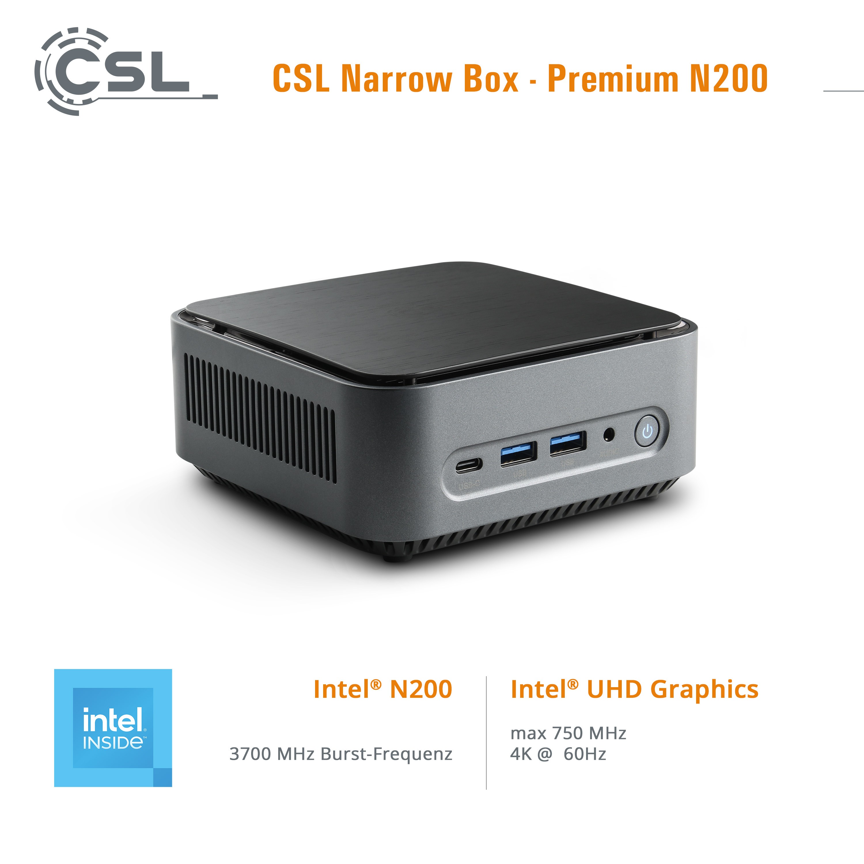 Mini PC - CSL Narrow Box Premium / Windows 11 Home / 500GB+8GB | CSL ...