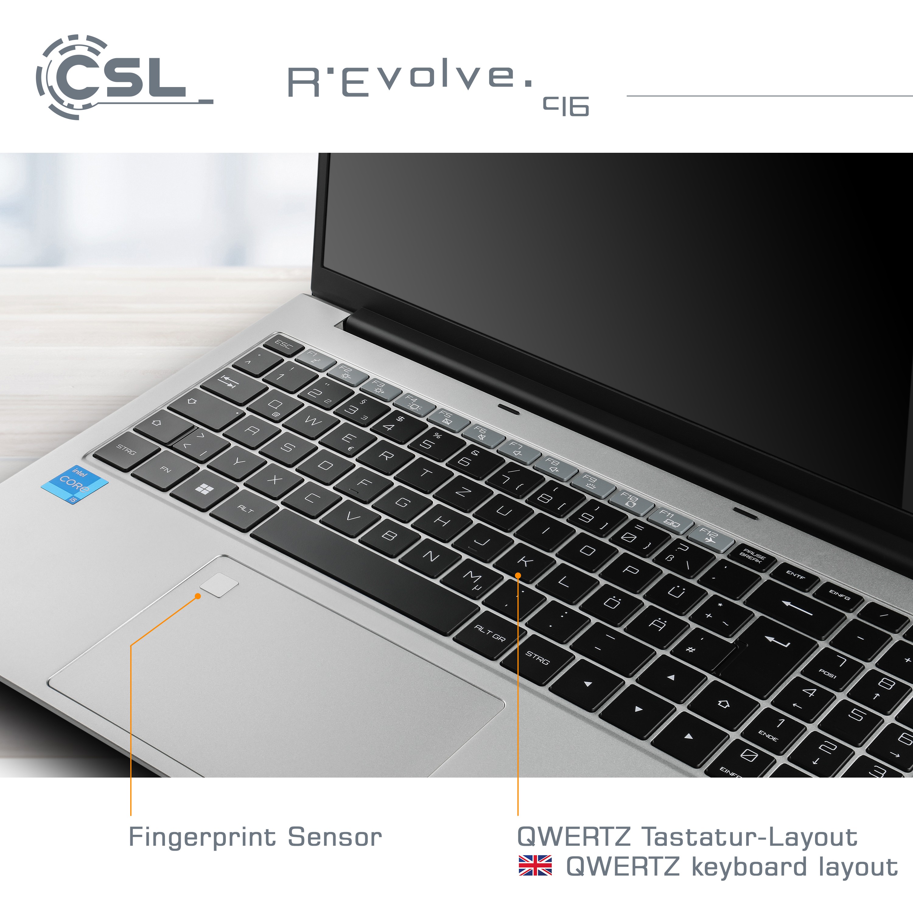 Notebook CSL R'Evolve C16 / Windows 11 Pro / 4000GB+32GB | CSL Computer