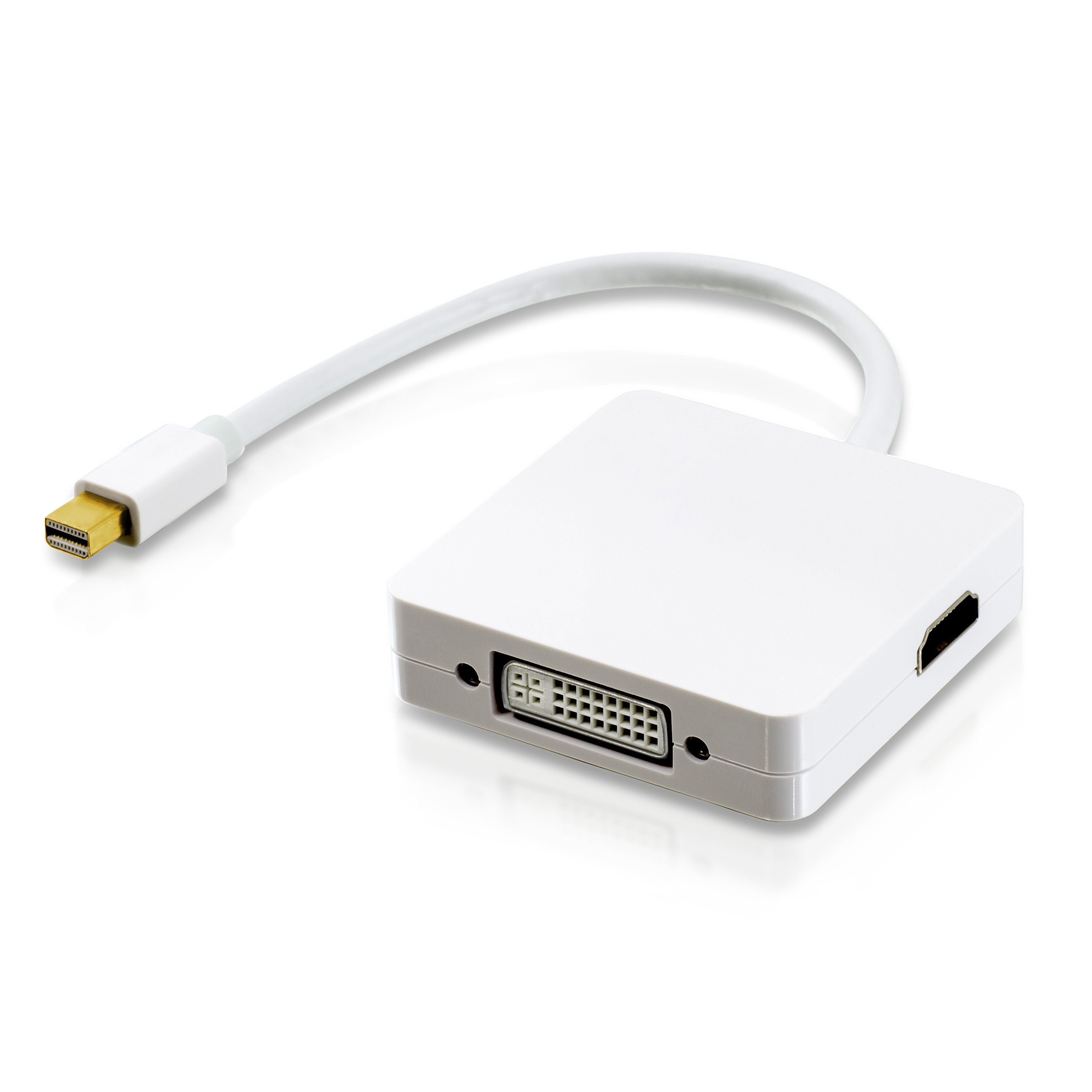 3in1 MiniDisplayPort to MiniDisplayPort/HDMI/DVI Adapter | CSL Computer