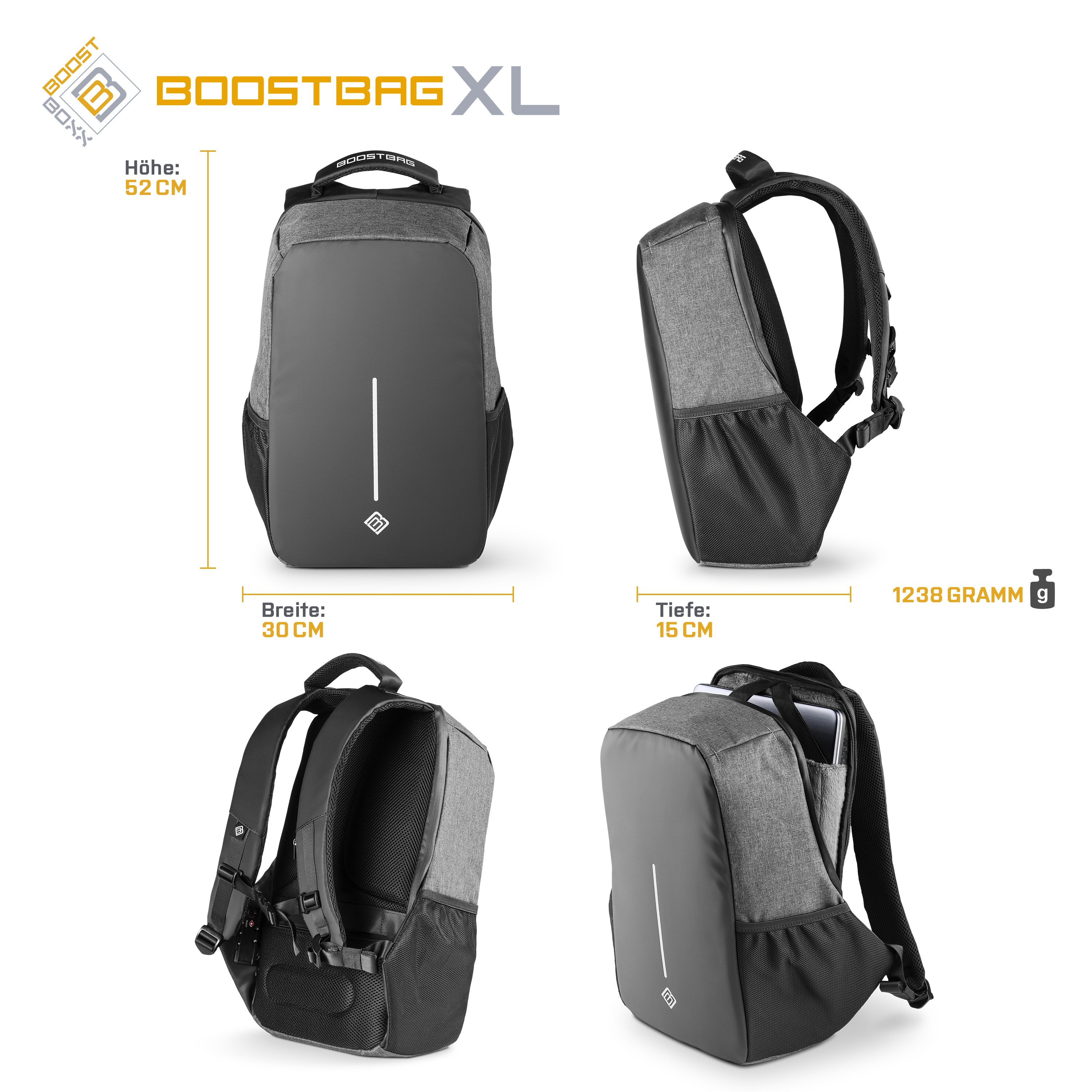 BoostBoxx BoostBag XL - Notebook backpack up to 17" | CSL Computer