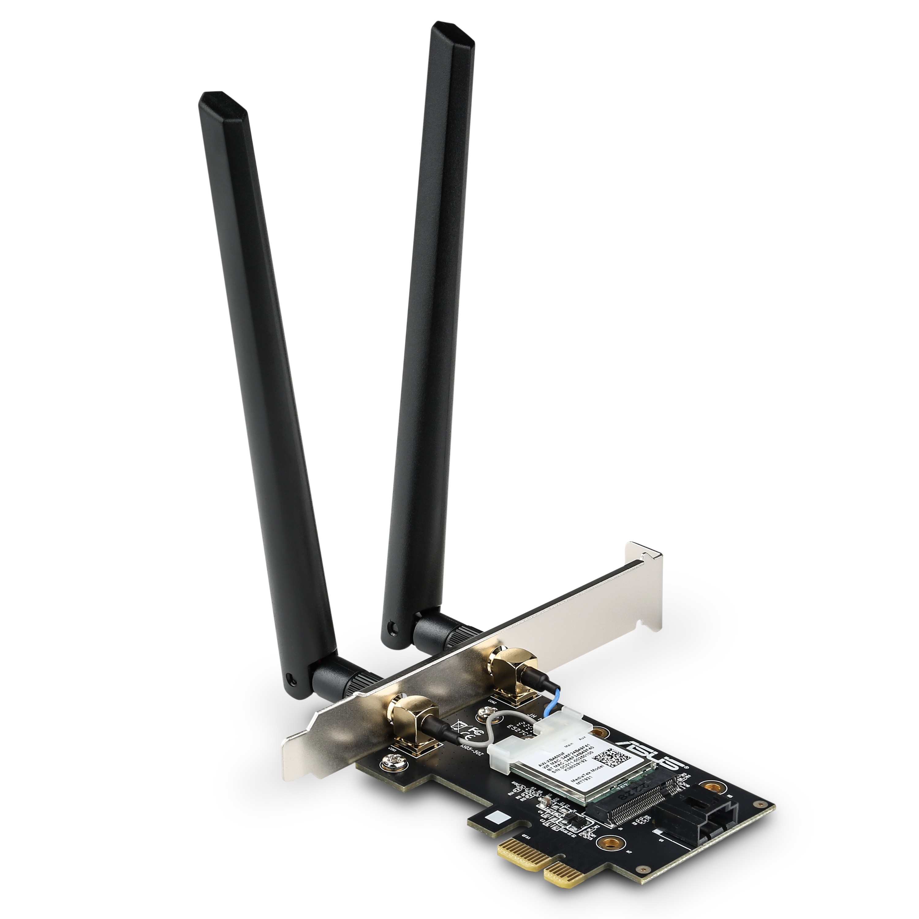 WLAN PCIe card 1800 MBit/s (574 MBit/s @ 2.4 GHz), Bluetooth 5.2 - Asus ...