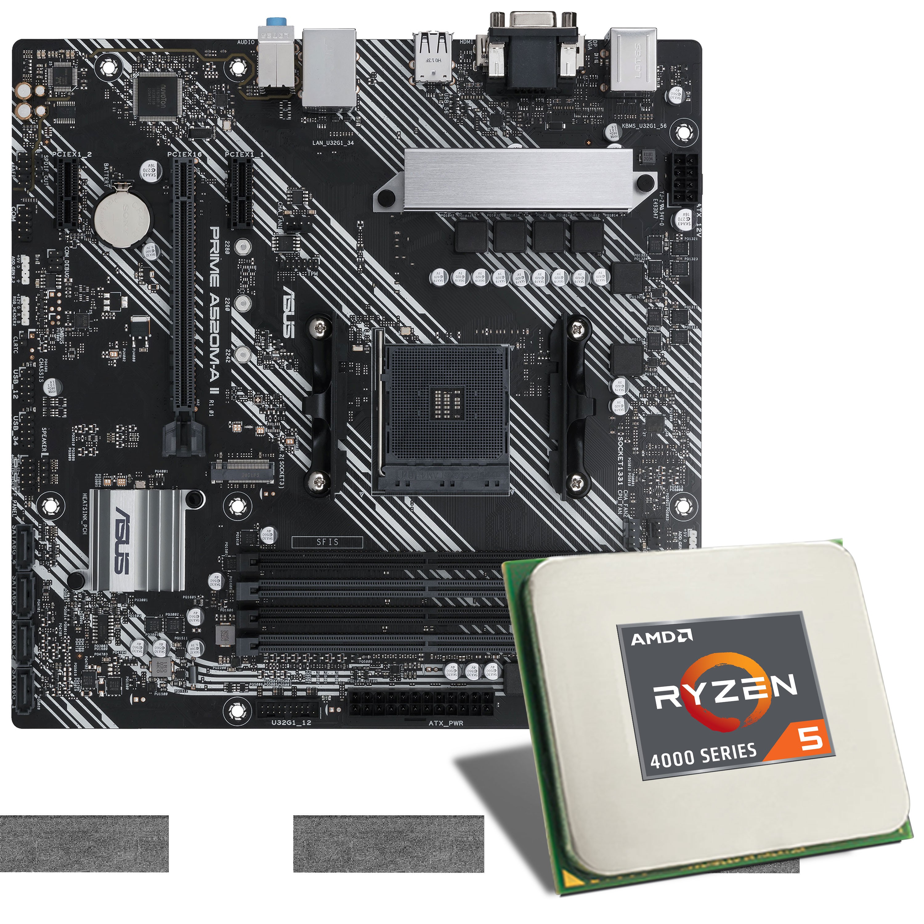 AMD Ryzen 5 4500 / ASUS PRIME A520M-A II/CSM Motherboard Bundle | CSL ...
