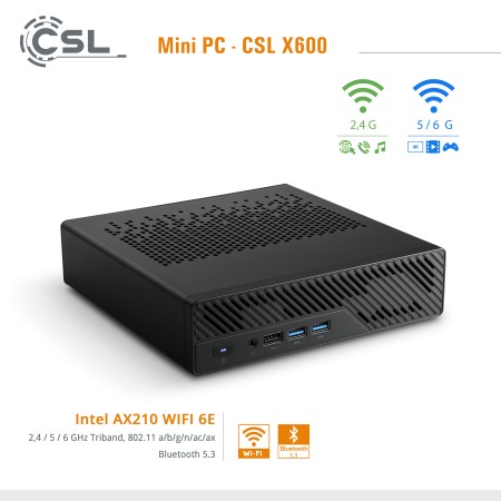 Mini PC - CSL X600 / 9700X / 500GB+16GB | CSL Computer