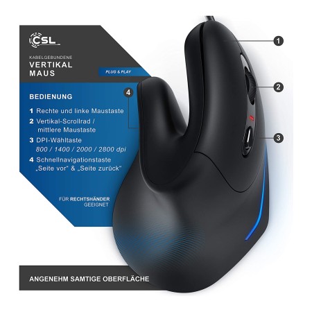 CSL USB vertical mouse v2 | CSL Computer