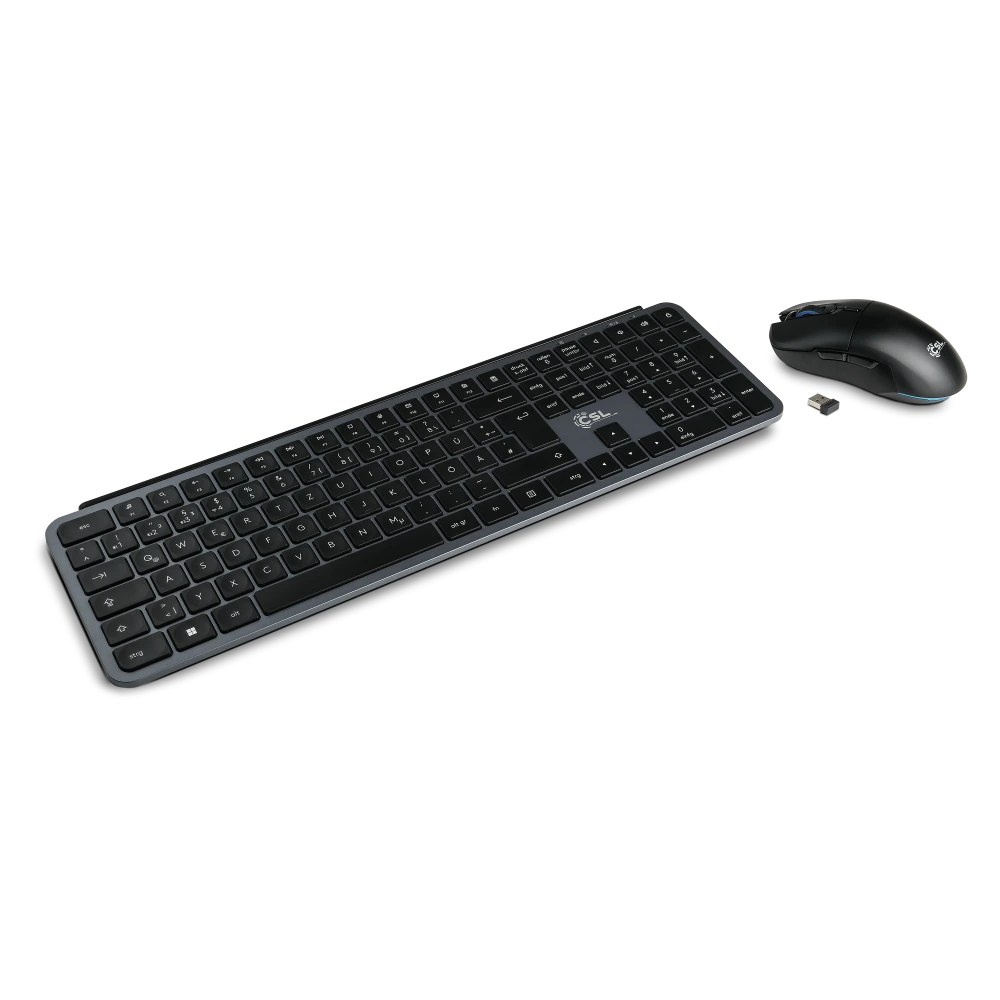 CSL Logix Pro wireless keyboard and mouse, black | CSL