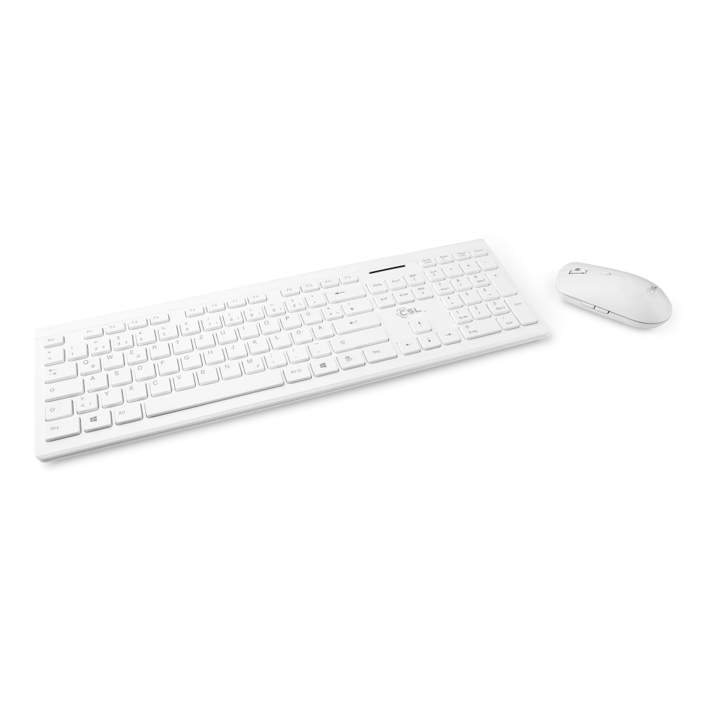 CSL ADVANCED v4 wireless keyboard and mouse, white | CSL