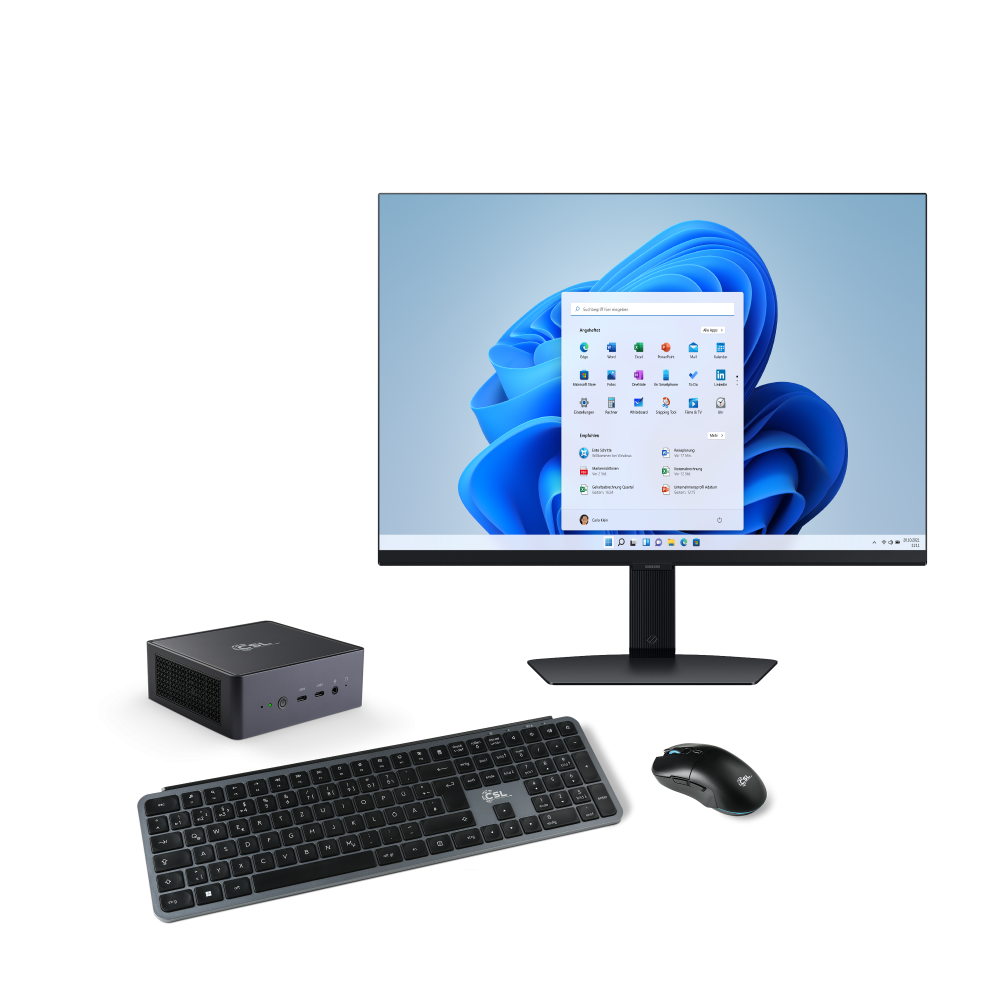 Mini PC - CSL VenomBox 8845HS / 32GB / 2000 GB M.2 SSD / Windows 11 ...