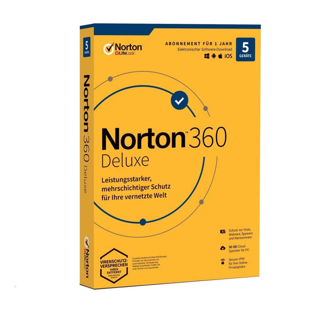 Norton Security Deluxe 360 - 5 licencias | CSL Computer