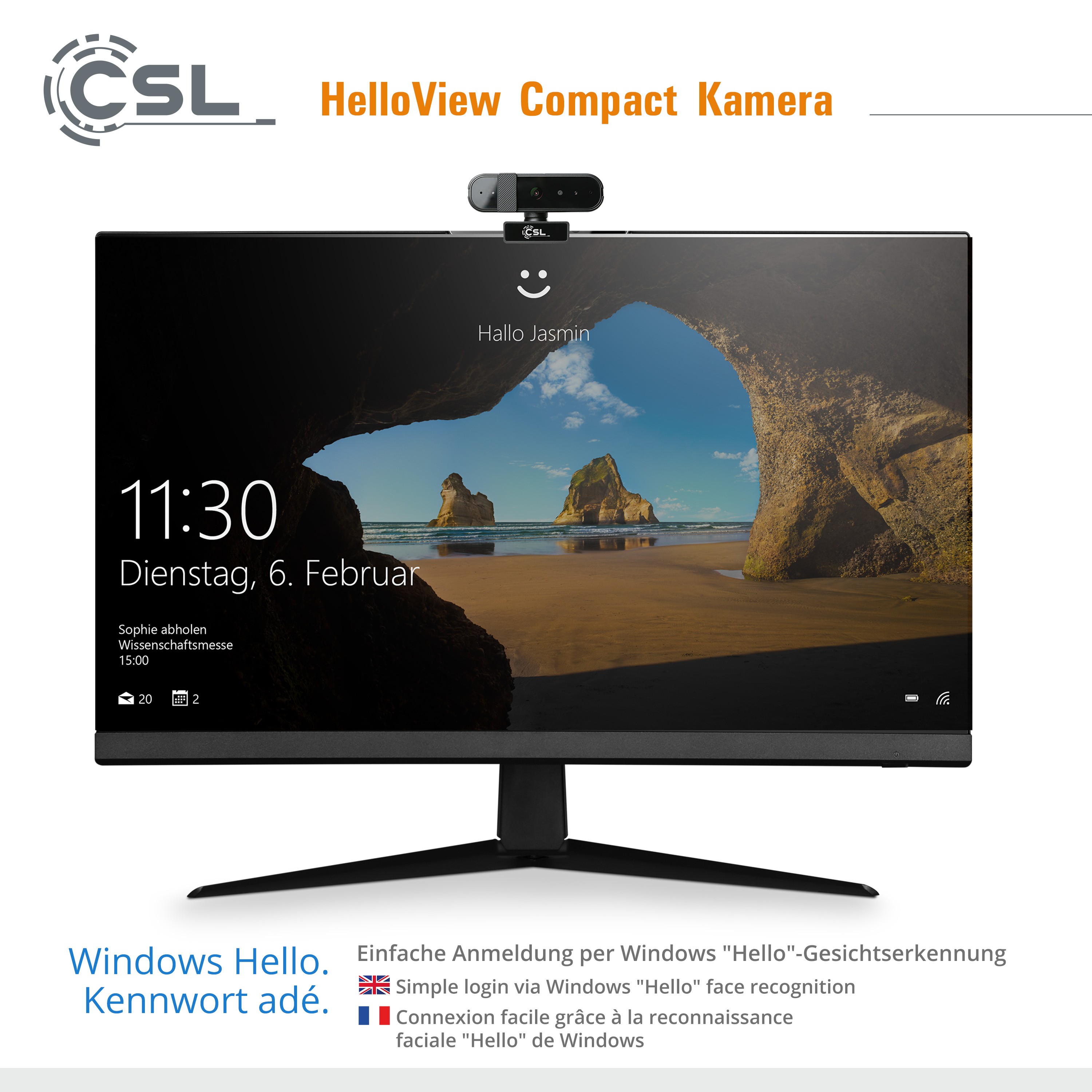 CSL HelloView Compact WebCam | CSL Computer