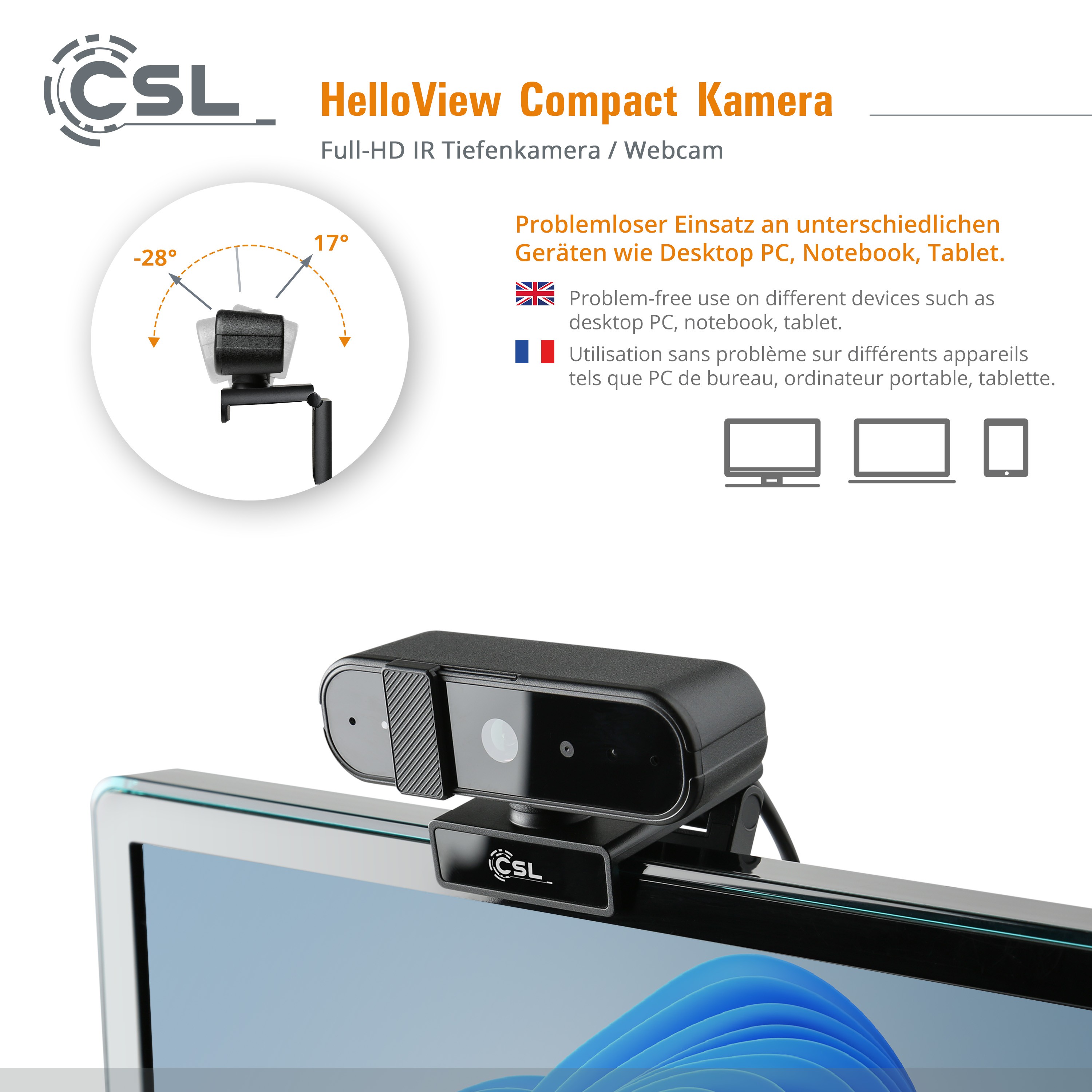 CSL HelloView Compact WebCam | CSL Computer