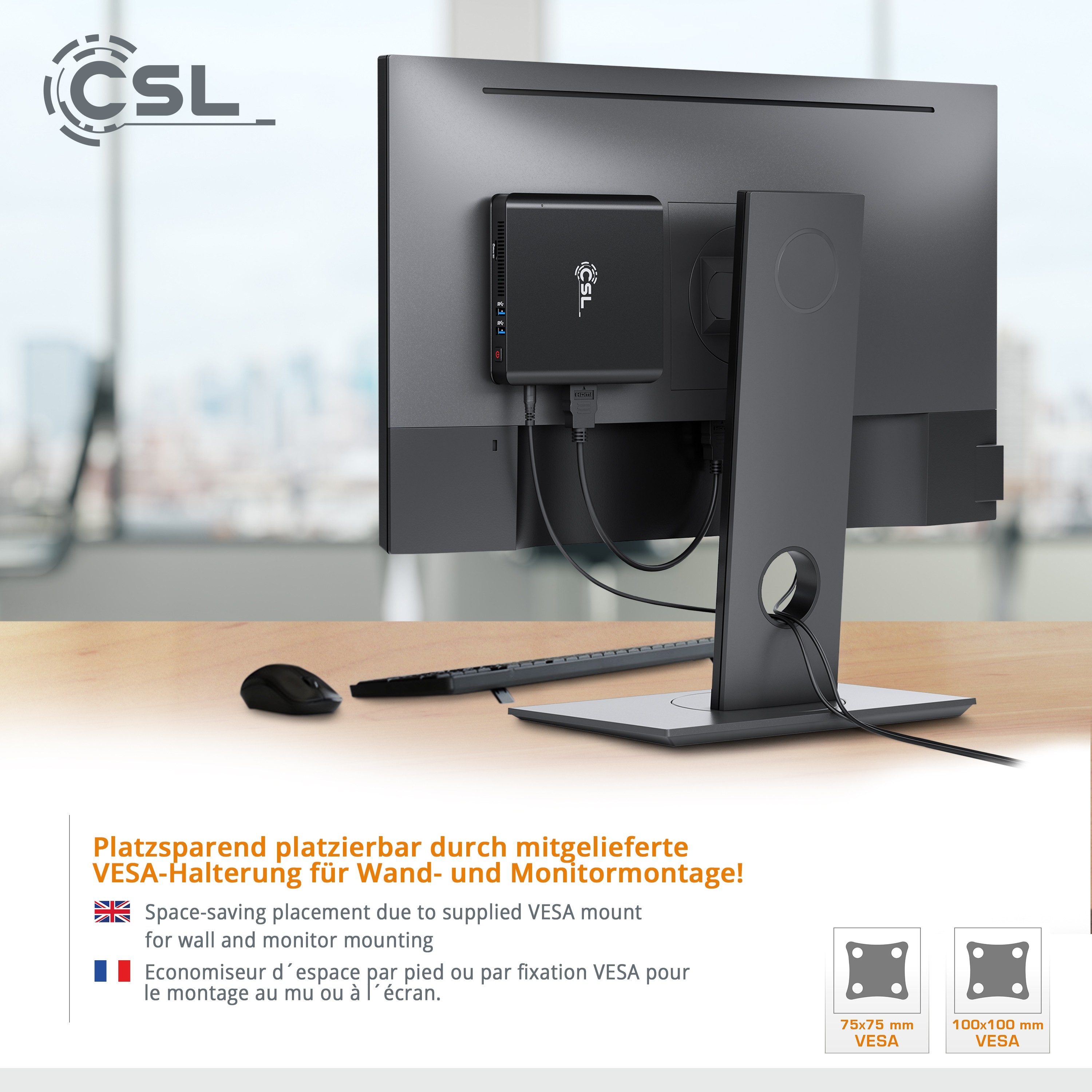 CSL Computer | Mini PC - CSL Narrow Box Ultra HD Compact v5 / 512GB M.2 ...