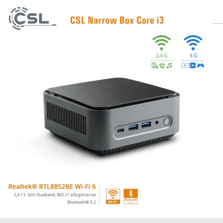 Mini PC - CSL Narrow Box Core i3 / Windows 11 Home / 1000GB+32GB | CSL ...
