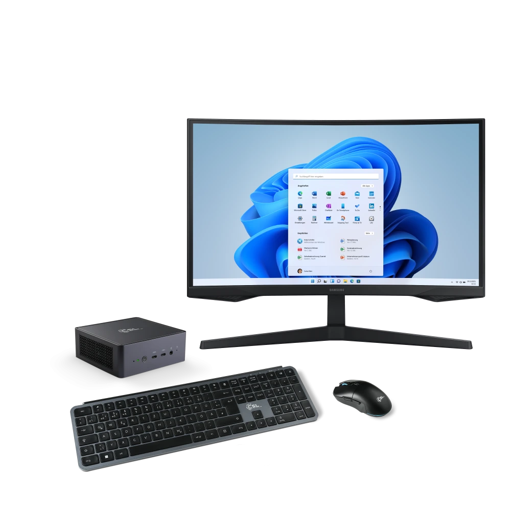 Mini PC - CSL VenomBox 8845HS / 32Go / 2000 Go M.2 SSD / Windows 11 ...