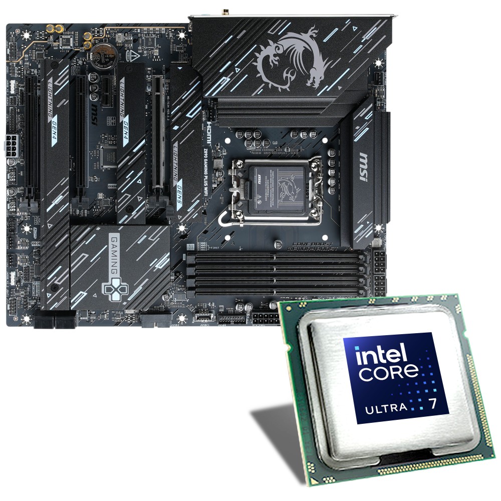 Carte mère Intel Core Ultra 7 265K / MSI Z890 Gaming Plus WiFi DDR5 ...