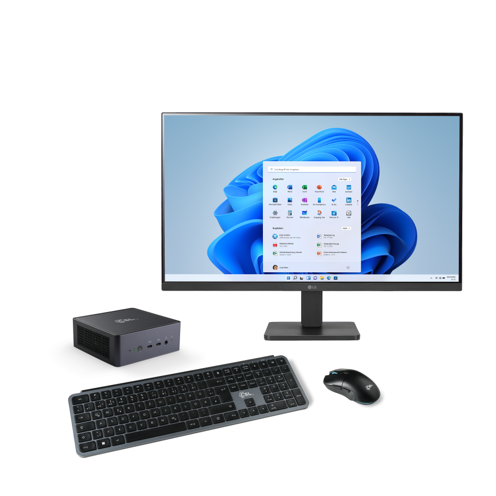 Mini PC - CSL VenomBox 8845HS / 16GB / 1000 GB M.2 SSD / Windows 11 ...