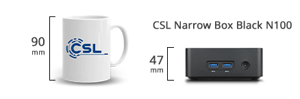 CSL Narrow Box Black: Leistungsstarke, lüfterlose Mini-PC ...