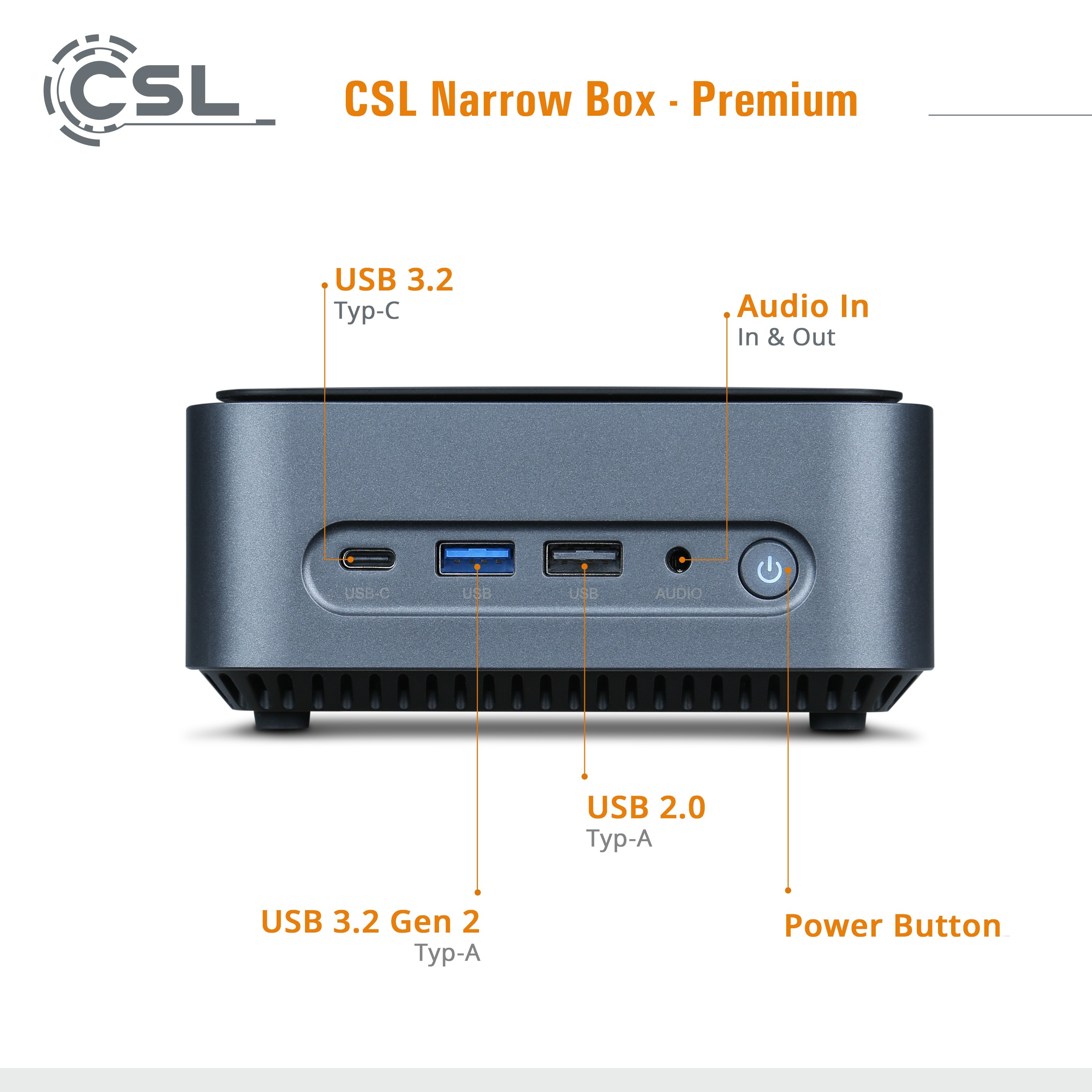 CSL Computer | Mini PC - CSL Narrow Box Premium / Windows 11 Home ...