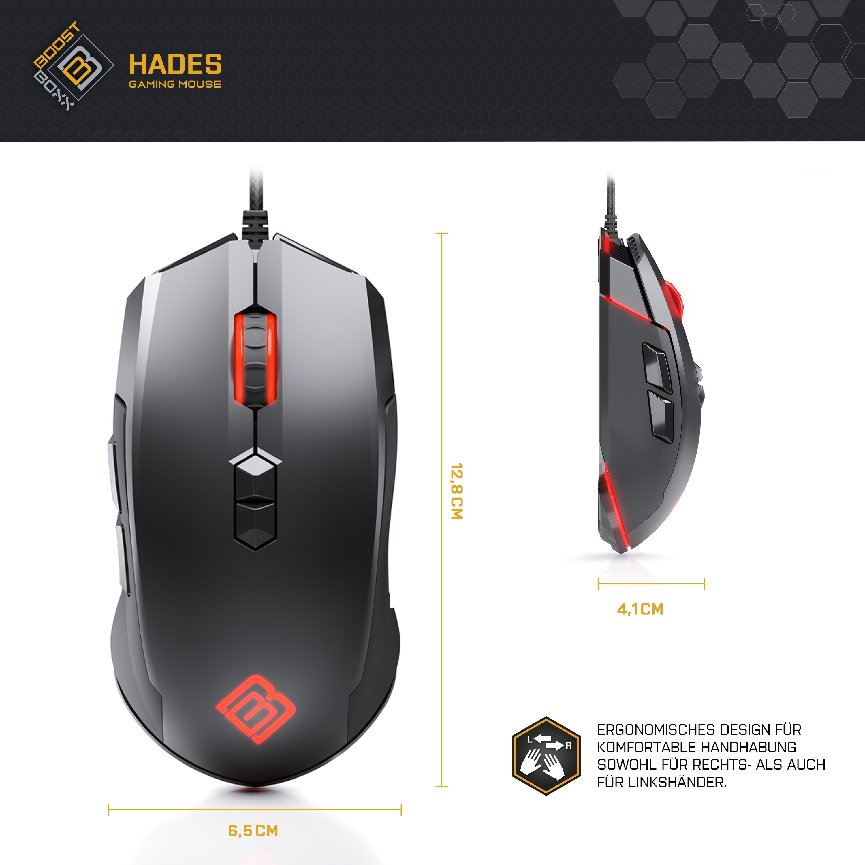 BoostBoxx Gaming Maus Hades | CSL Computer