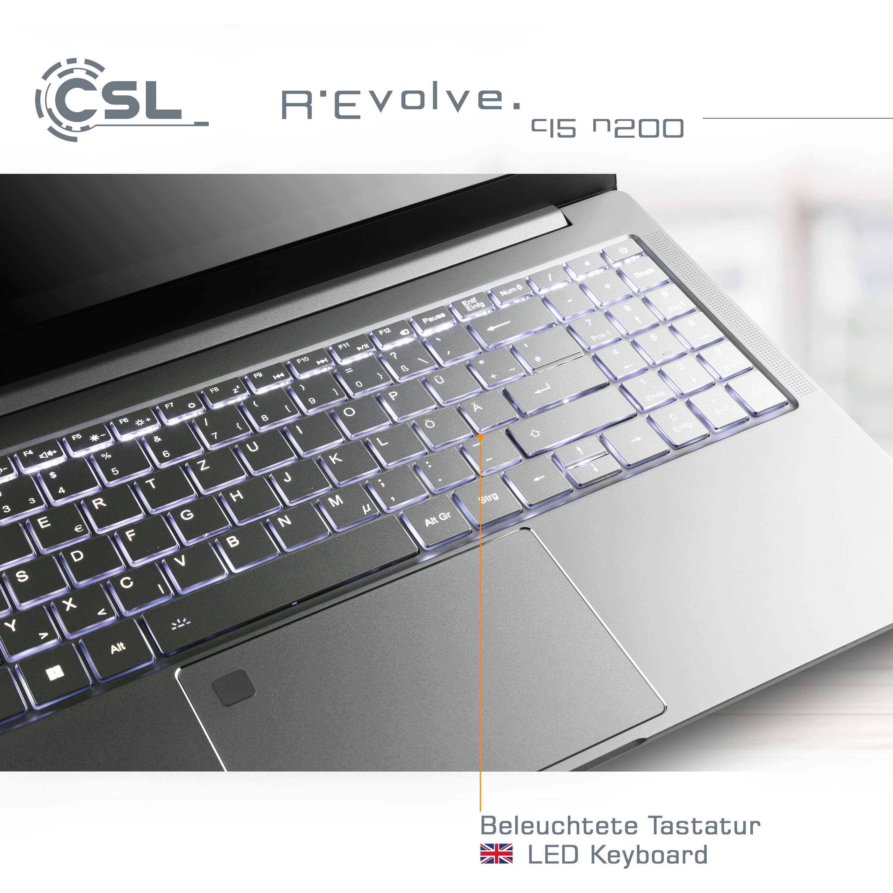 Notebook CSL R'Evolve C15 v3 / Windows 11 Home / 500GB+8GB | CSL Computer