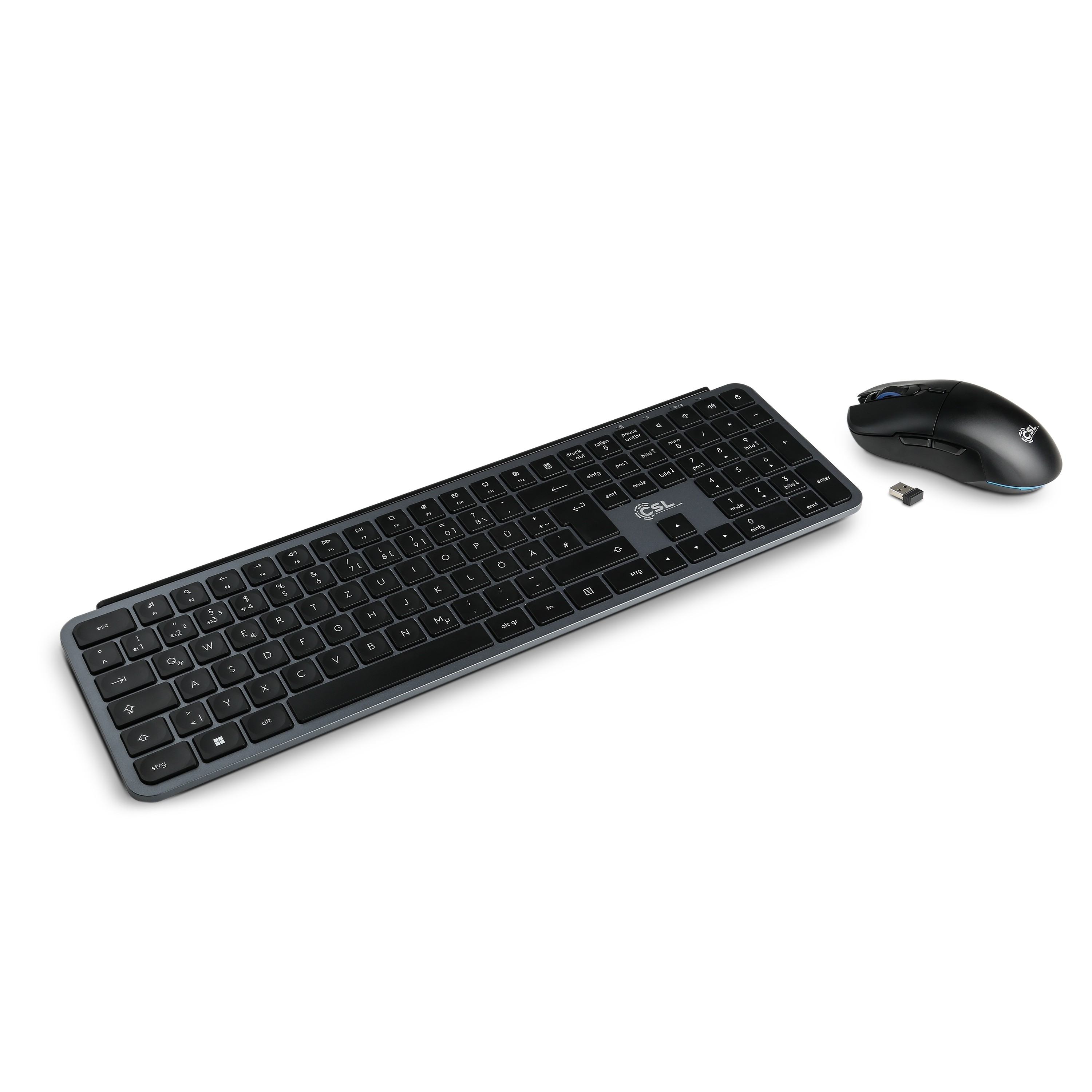 CSL Logix Pro wireless Tastatur und Maus, schwarz | CSL Computer