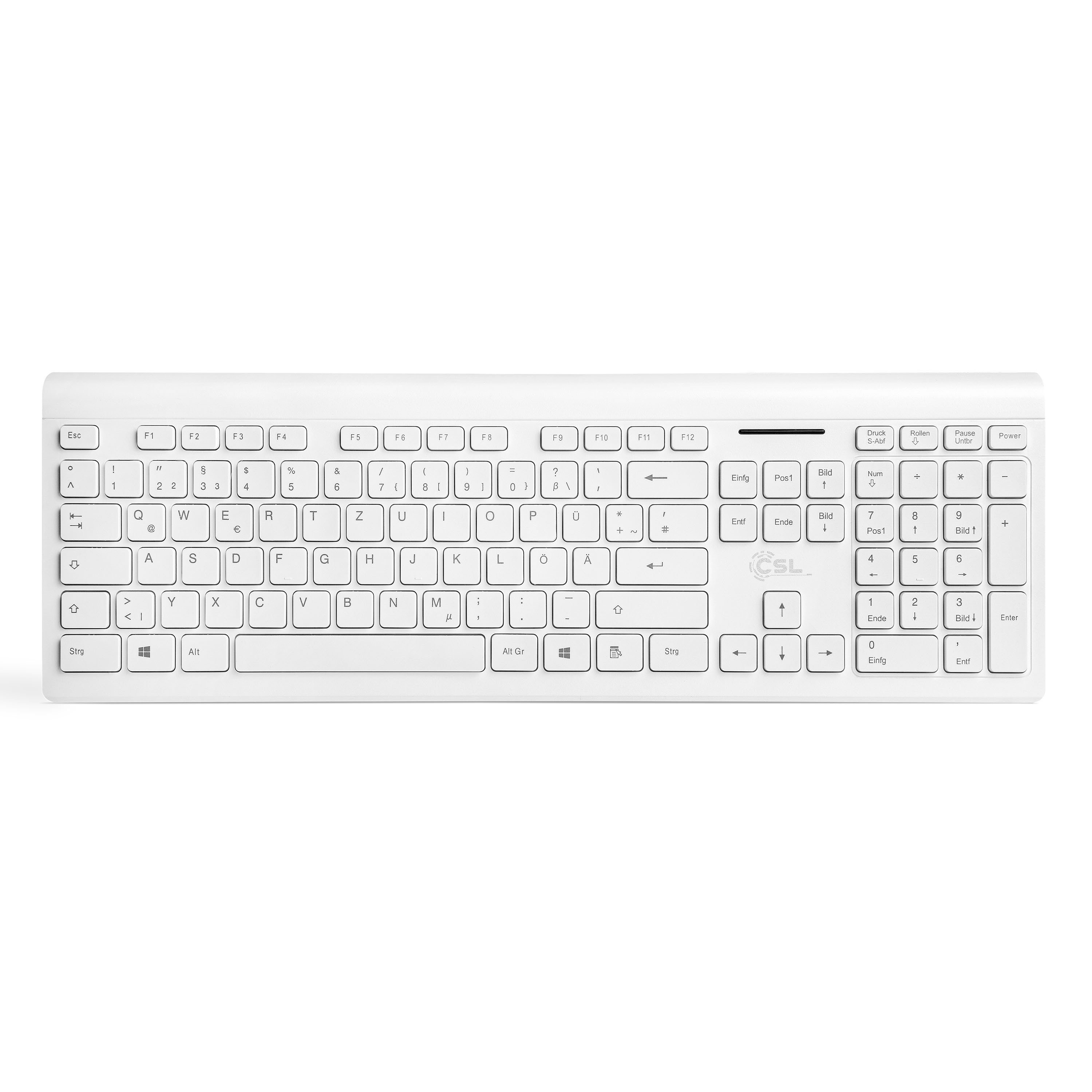 CSL ADVANCED v4 wireless Tastatur und Maus, weiß | CSL Computer