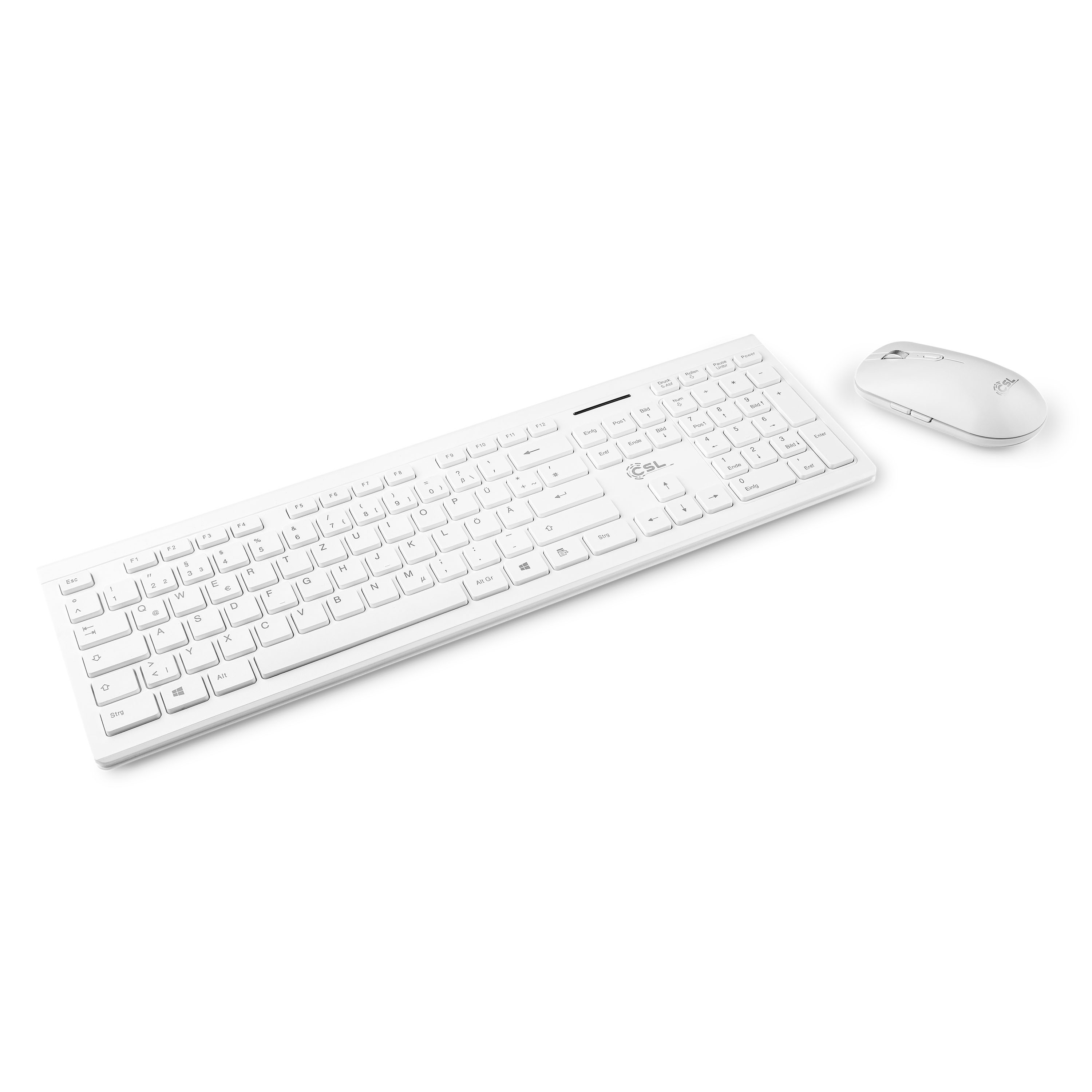 CSL ADVANCED v4 wireless Tastatur und Maus, weiß | CSL Computer
