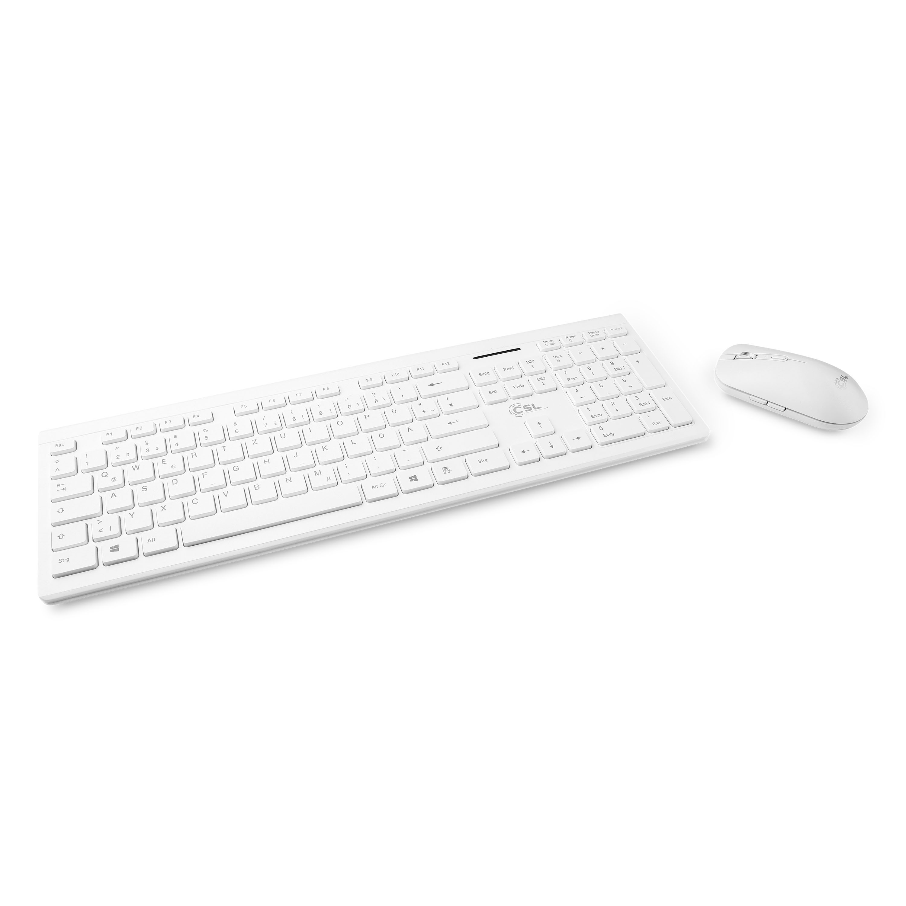 CSL ADVANCED v4 wireless Tastatur und Maus, weiß | CSL Computer